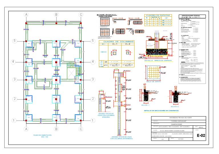 Planos De Cimentacion Para Viviendas Planos De Cimentación De Una
