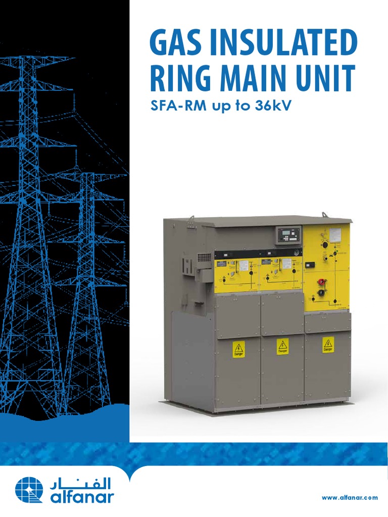 Gas Insulated Ring Main Unit: SFA-RM Up To 36kV | PDF | Switch | Relay