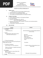 Detailed Lesson Plan in Mathematics IV | PDF | Geometric Shapes | Triangle