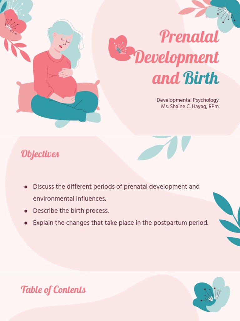 Development Psychology - Chapter 3 (Santrock) | PDF | Prenatal ...