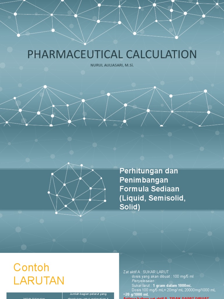 PSPA-Pharmaceutical Calculation | PDF