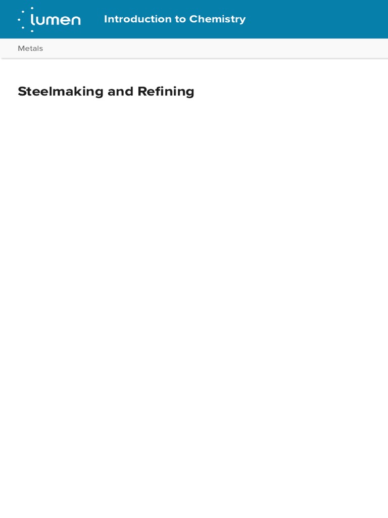 Steelmaking Processes Explained | PDF | Steelmaking | Steel