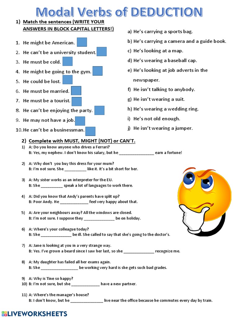 Modals of Deduction. Test | PDF