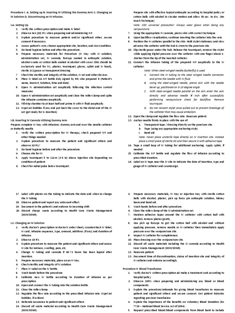 ANSAP IVT Training Manual - Doc467581137 | PDF | Intravenous Therapy ...