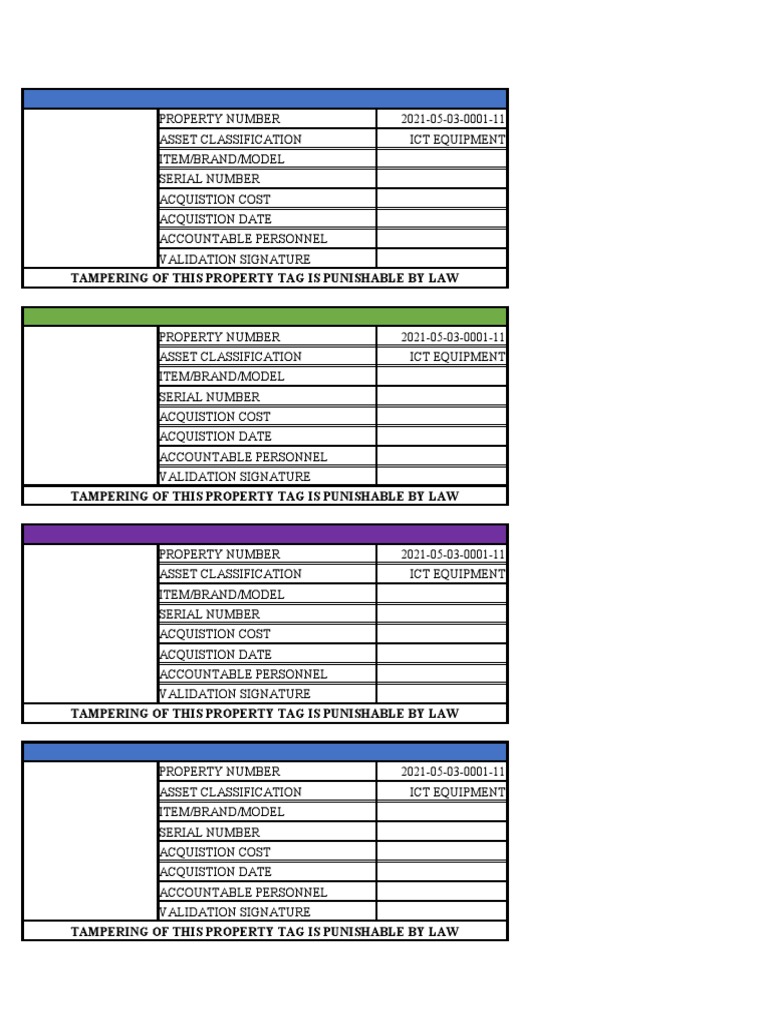 Tampering of This Property Tag Is Punishable by Law | PDF | Transport