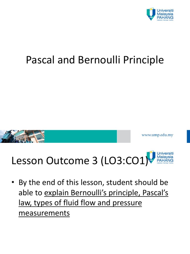 Understanding Pascal and Bernoulli Principles | PDF | Fluid Dynamics ...