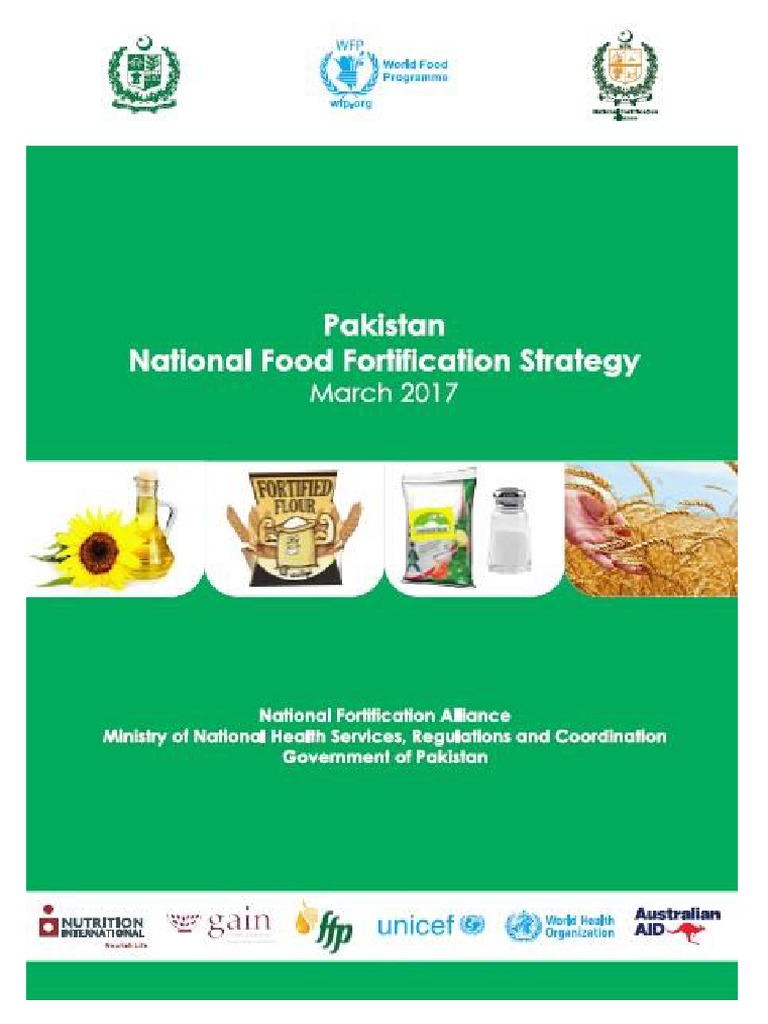 National Food Fortification Strategy | PDF | Micronutrient | Malnutrition