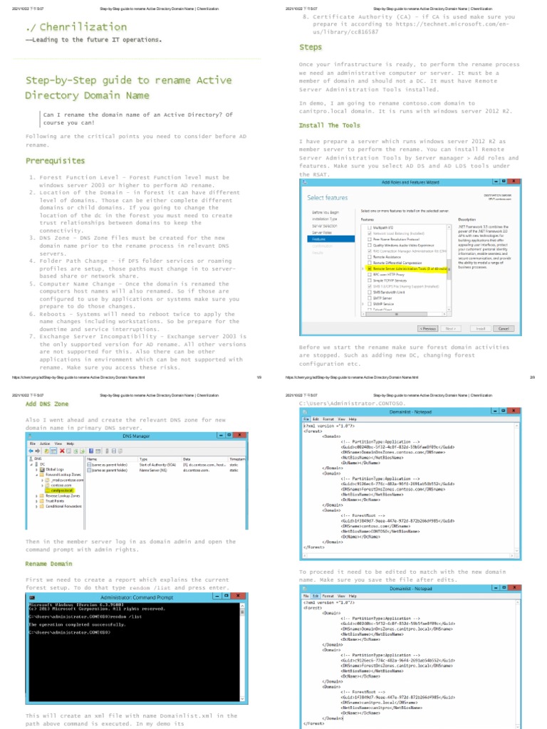 Step-by-Step Guide To Rename Active Directory Domain Name ...