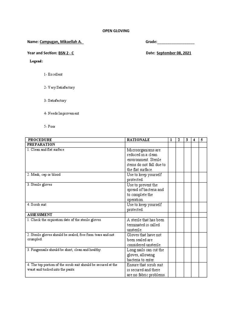 Open Gloving | PDF | Hand | Glove
