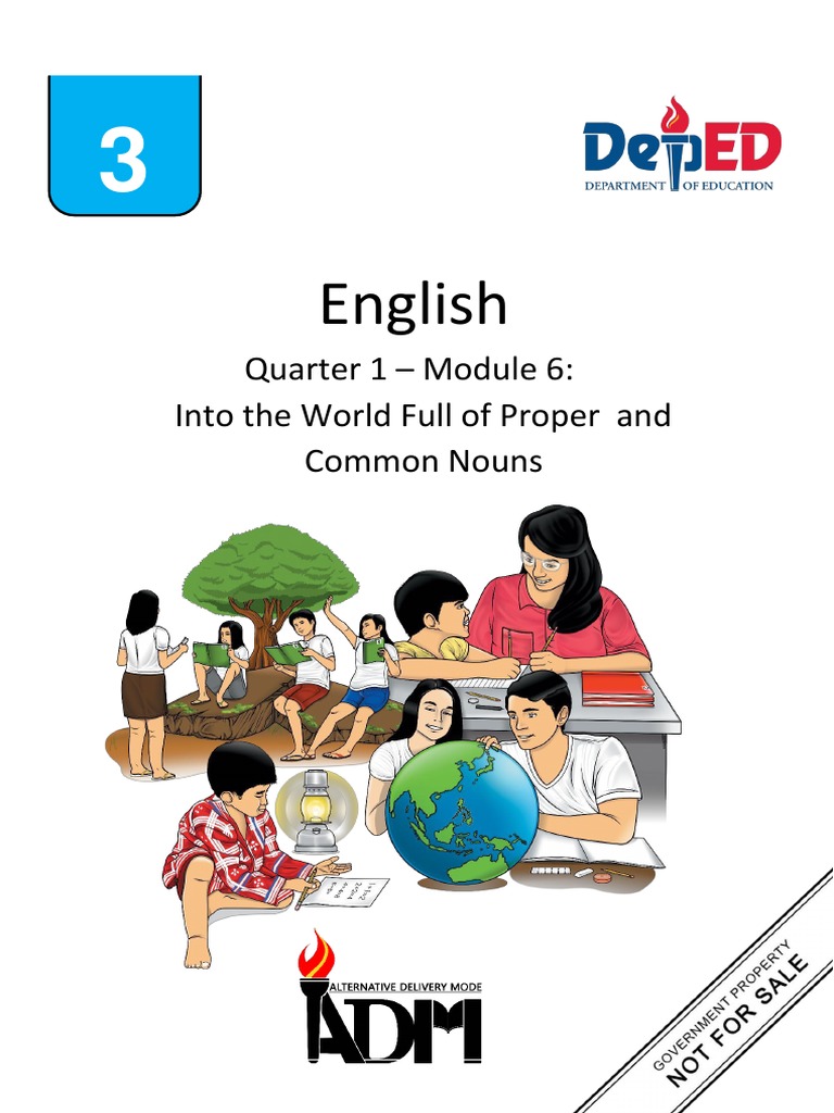 Proper and Common Nouns Module | PDF | Noun | Word