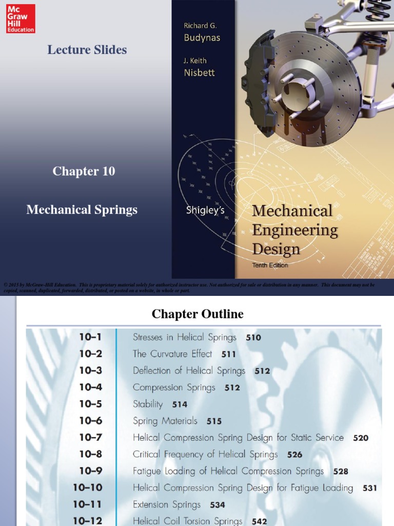Lecture 19 - Mechanical Springs | PDF | Strength Of Materials | Fatigue ...