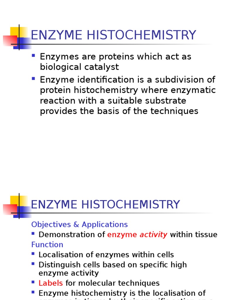 Enzyme Histochemistry 2 | PDF | Nicotinamide Adenine Dinucleotide ...