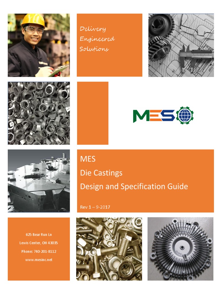 MES Die Castings Design and Specification Guide: Delivery Engineered ...