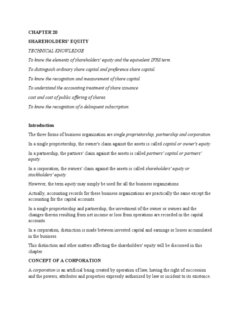 Chapter 20 Ia2 | PDF | Preferred Stock | Stocks