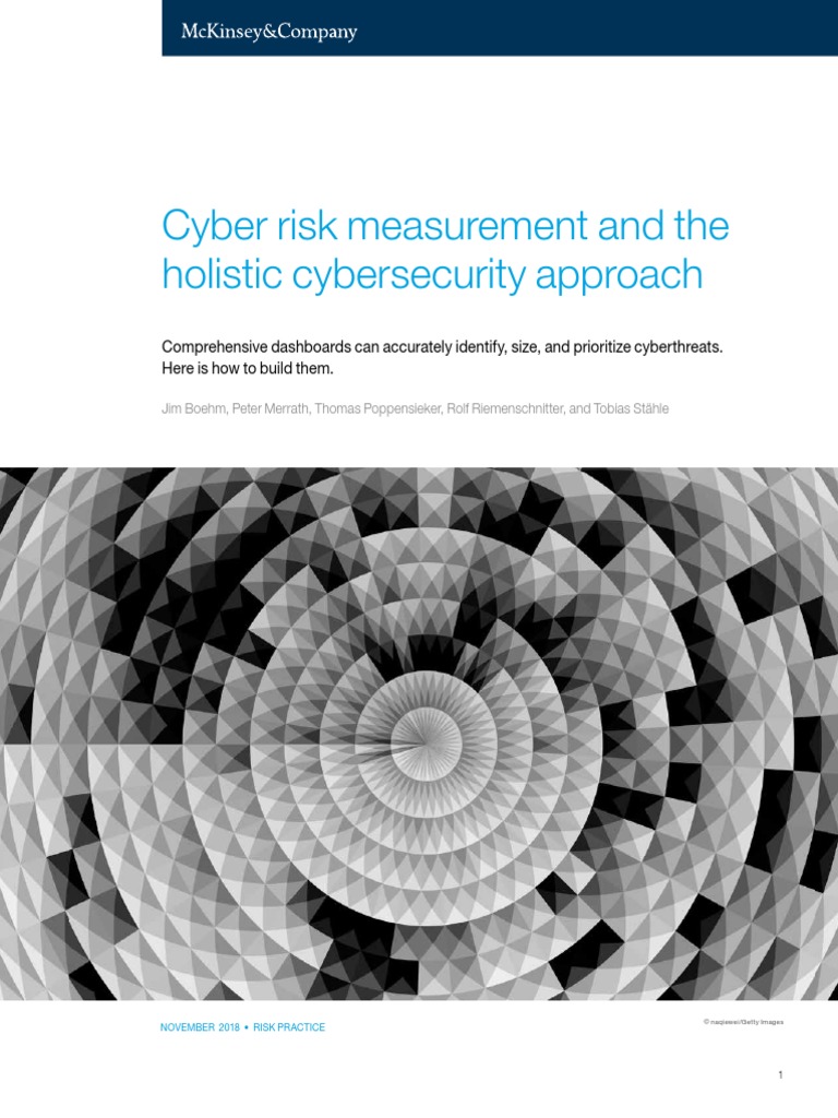Mckinsey Cyber Risk Measurement and The Holistic Cybersecurity Approach ...