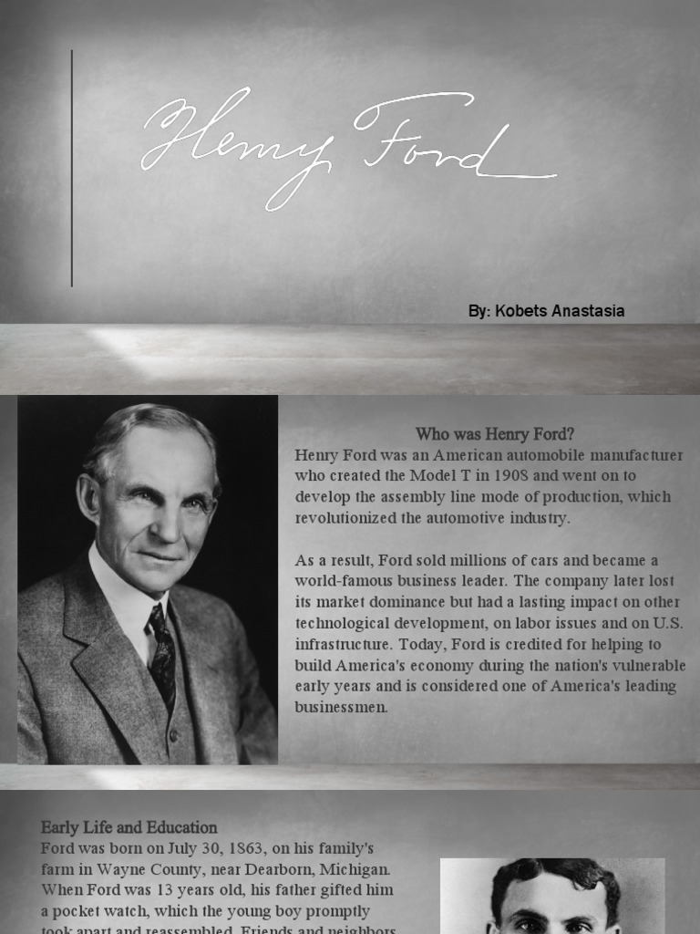 Henry Ford | PDF | Ford Motor Company | Car
