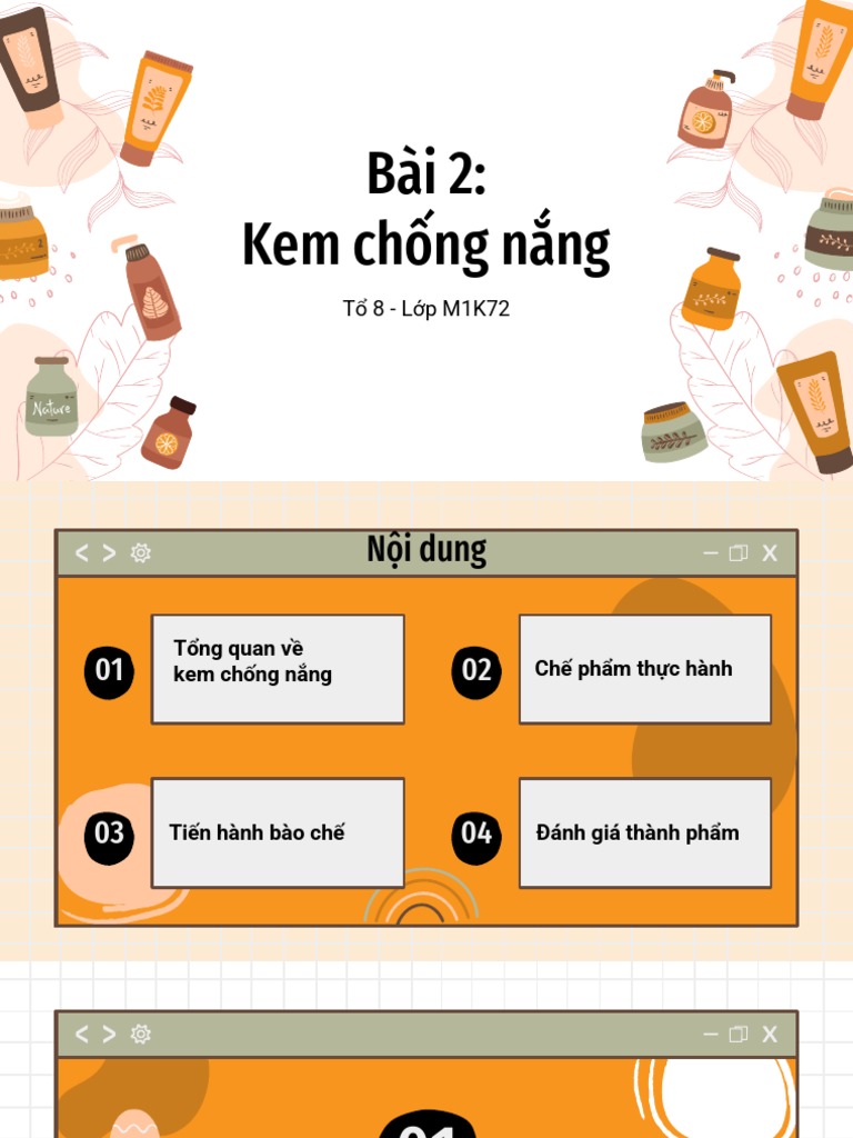 TTMP_Tổ-8_Bài-2_KEM-CHỐNG-NẮNG_Final | PDF