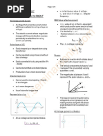Mind Maps EMI & Alternating Current | PDF | Inductance | Transformer