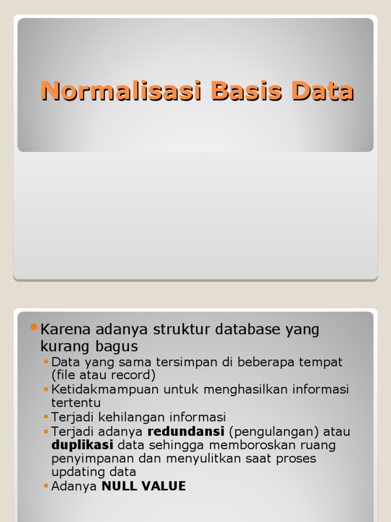 Materi Normalisasi Baru | PDF