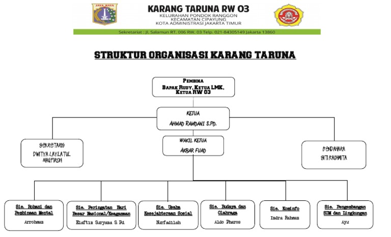 Struktur Organisasi Karang Taruna | PDF