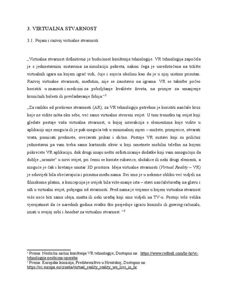 Virtualni Svijet | PDF