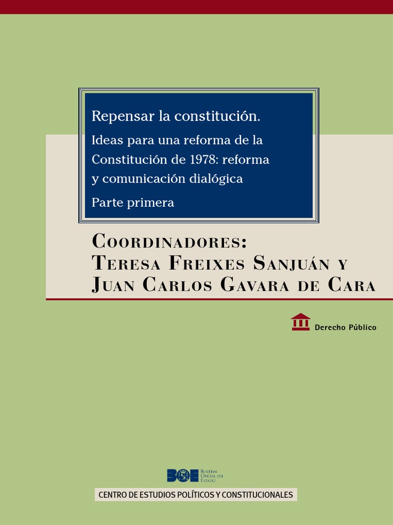 Repensar La Constitución Pdf Unión Europea Constitución