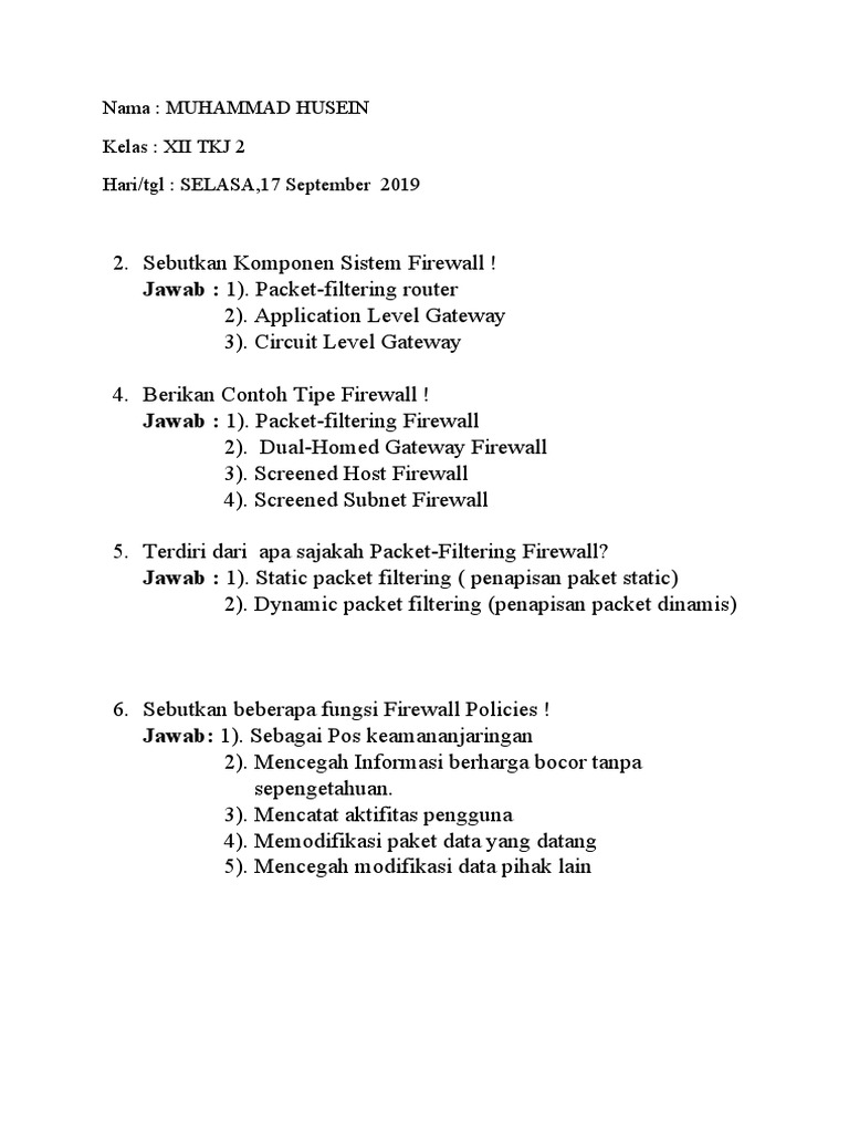 Muhammad Husein, Tugas 1 | PDF | Sains & Matematika | Komputer