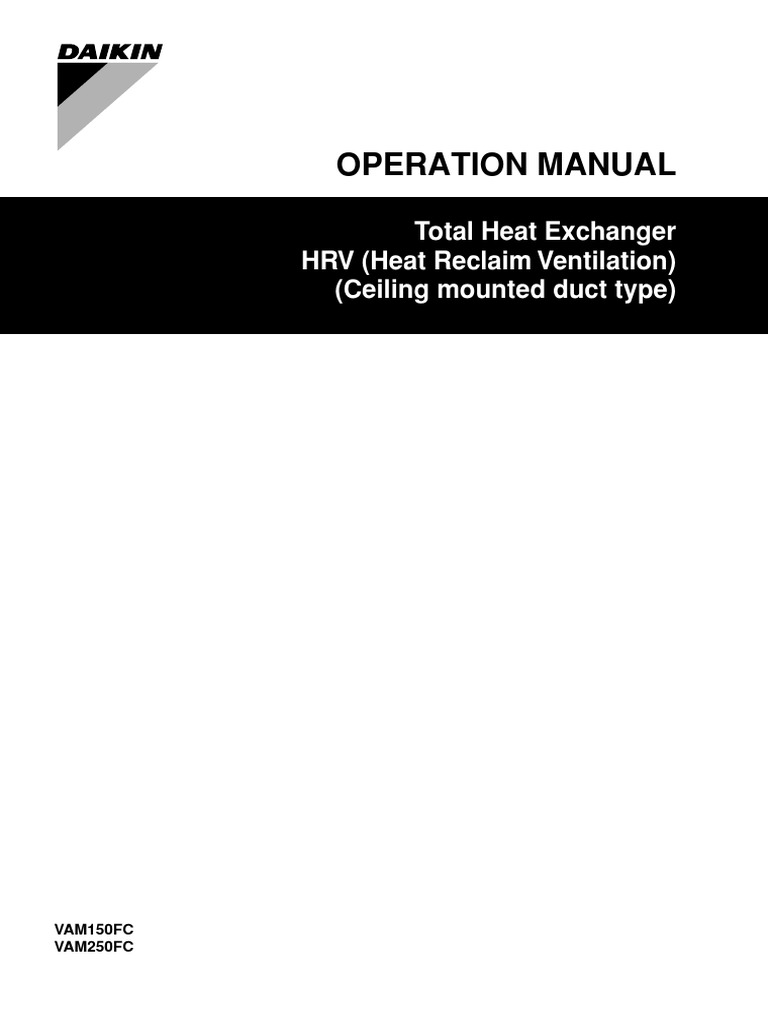 Daikin Manual User BRC1C51 61 | PDF | Air Conditioning | Ventilation ...