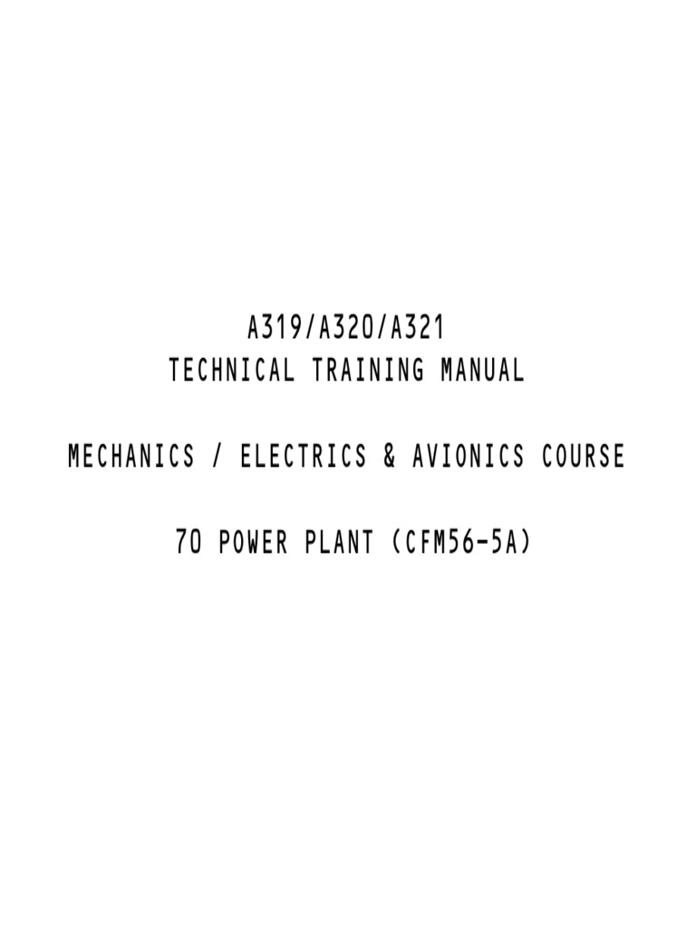 Ata 71-80 CFM56 - 5a | PDF | Engines | Pump