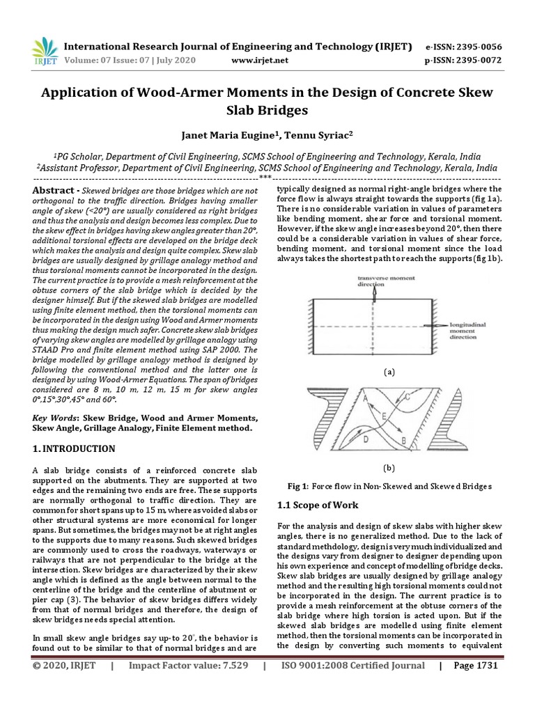 Wood-Armer Principle IRJET | PDF | Bridge | Angle