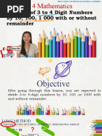 Grade 4 Math: Mastering MDAS | PDF | Mathematics | Lesson Plan