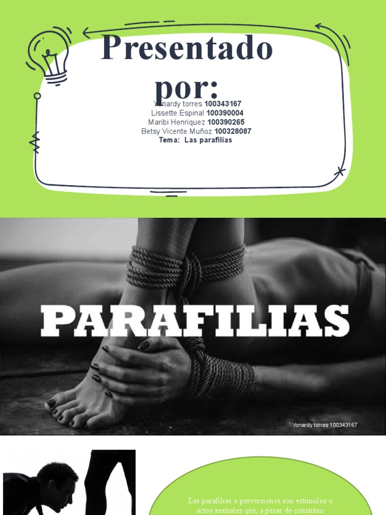 Parafilias | PDF | Fetichismo sexual | Pedofilia