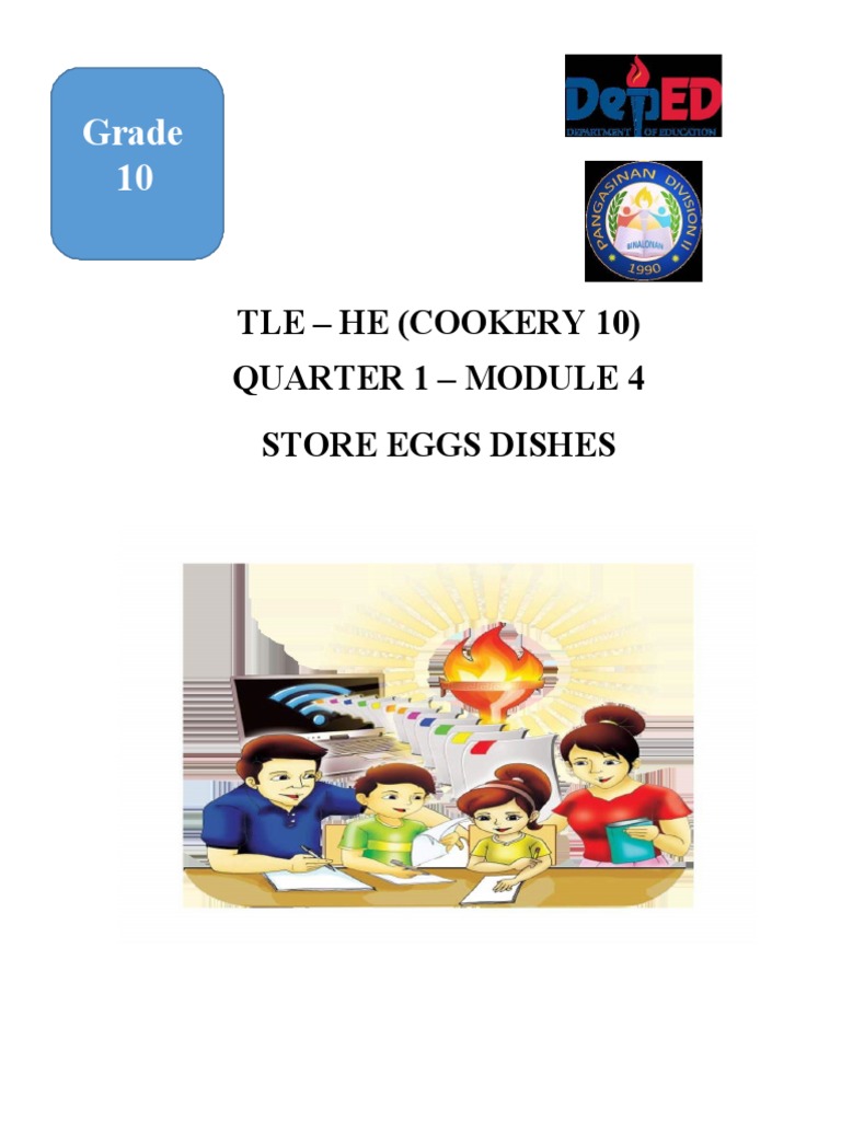 Grade 10: Tle - He (Cookery 10) Quarter 1 - Module 4 Store Eggs Dishes ...