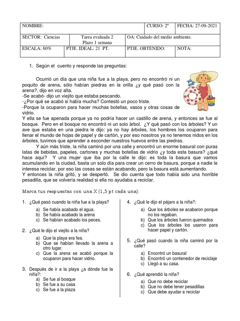 Cuidado del Medio Ambiente para Niños | PDF | Reciclaje