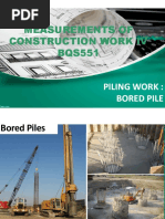 Checklist For Bored Cast In-Situ Piles Boring | PDF