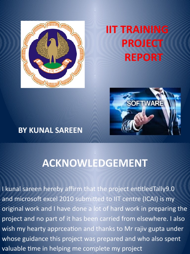 Iit Training Project: by Kunal Sareen | PDF | Microsoft Excel | Value ...
