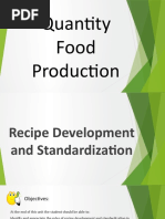 Food Production Notes | PDF | Chef | Foods