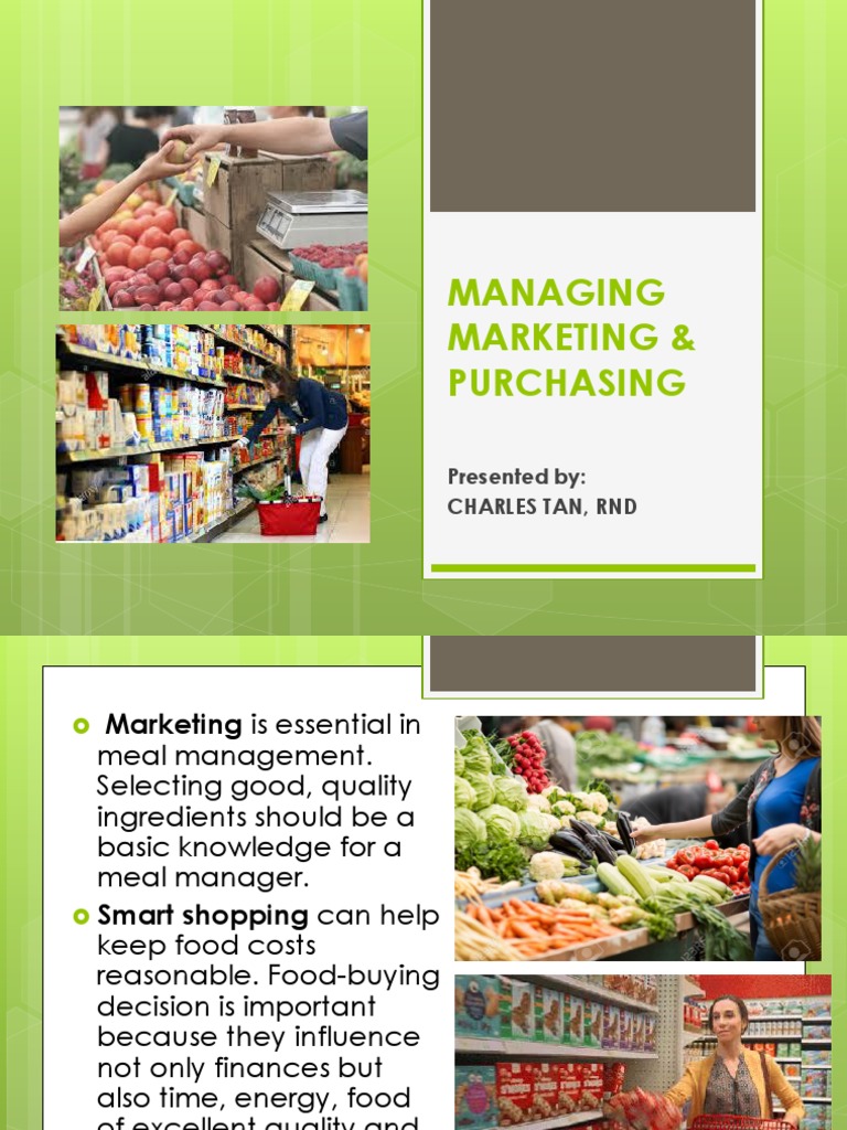 Marketing, Managing& Purchasing Styles | PDF | Supermarket | Retail