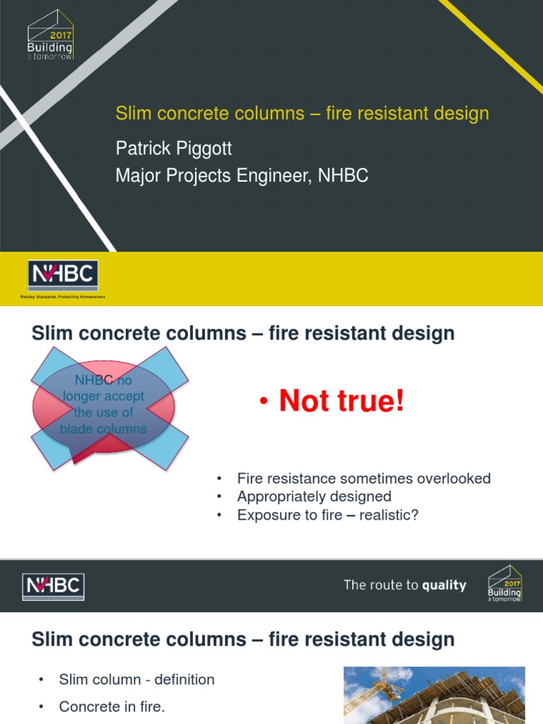 Fire Resistant Design of Slim Concrete Columns | PDF | Concrete | Column