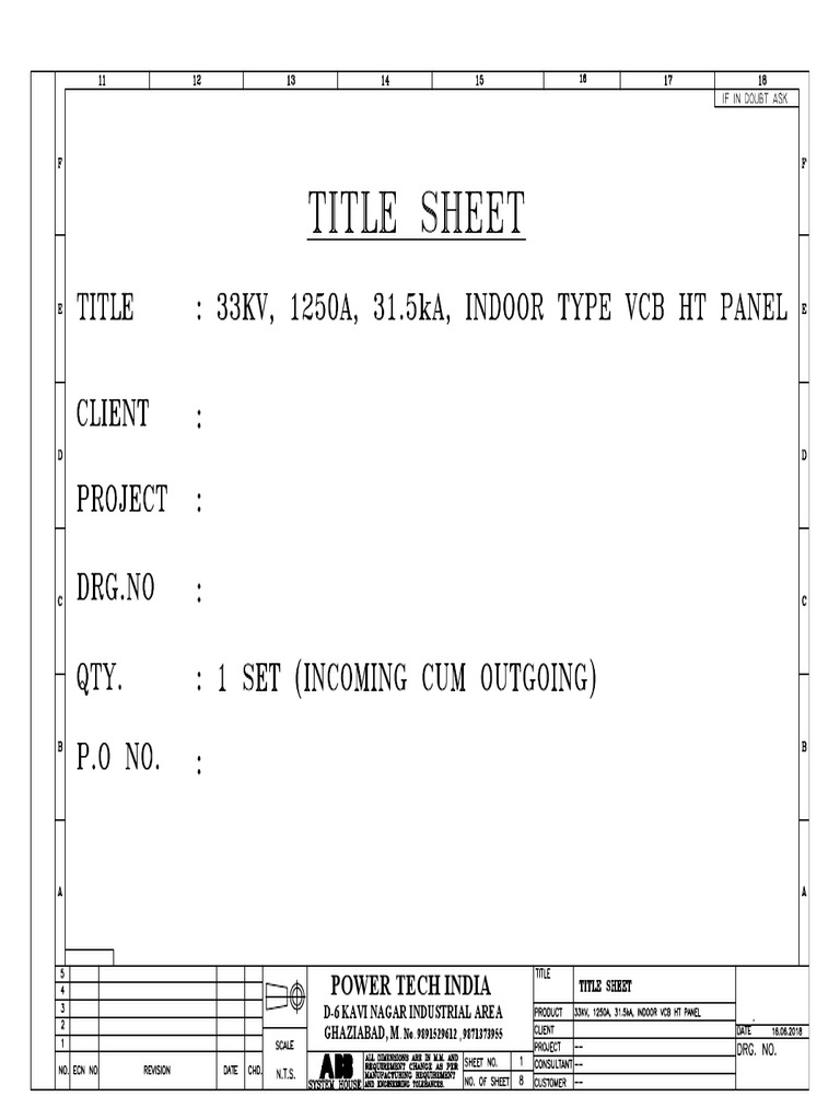 33 KV VCB Panel Abb | PDF | Networking Standards | Communications Protocols