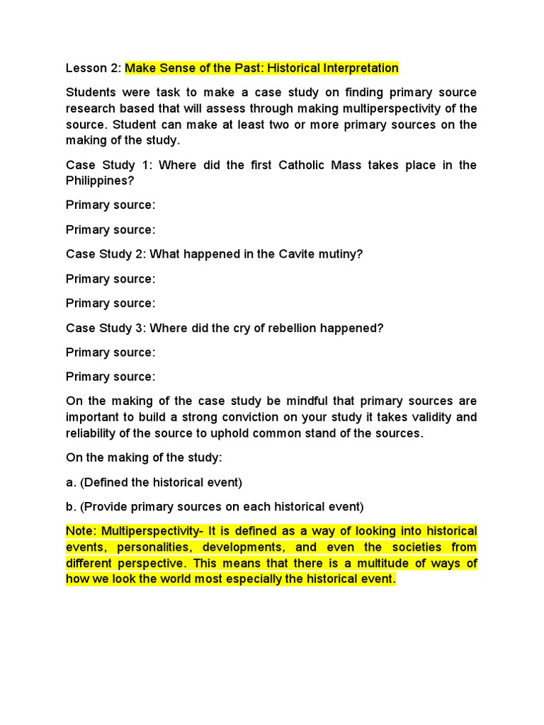 Historical Interpretation Case Studies | PDF | Philosophy