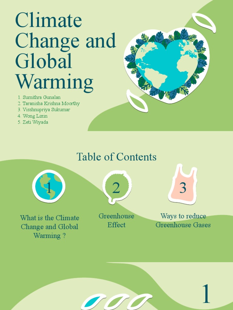 Climate Change and Global Warming: Causes, Effects, and Solutions | PDF ...