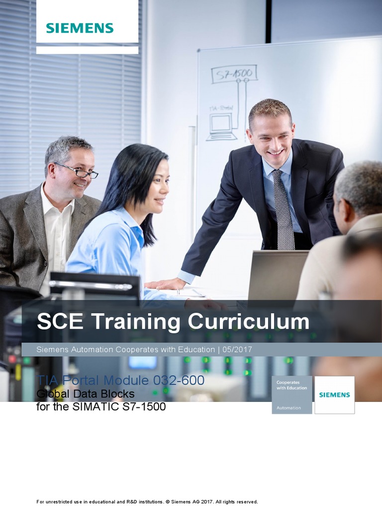SCE Training Curriculum: TIA Portal Module 032-600 | Download Free PDF | Computer Programming ...
