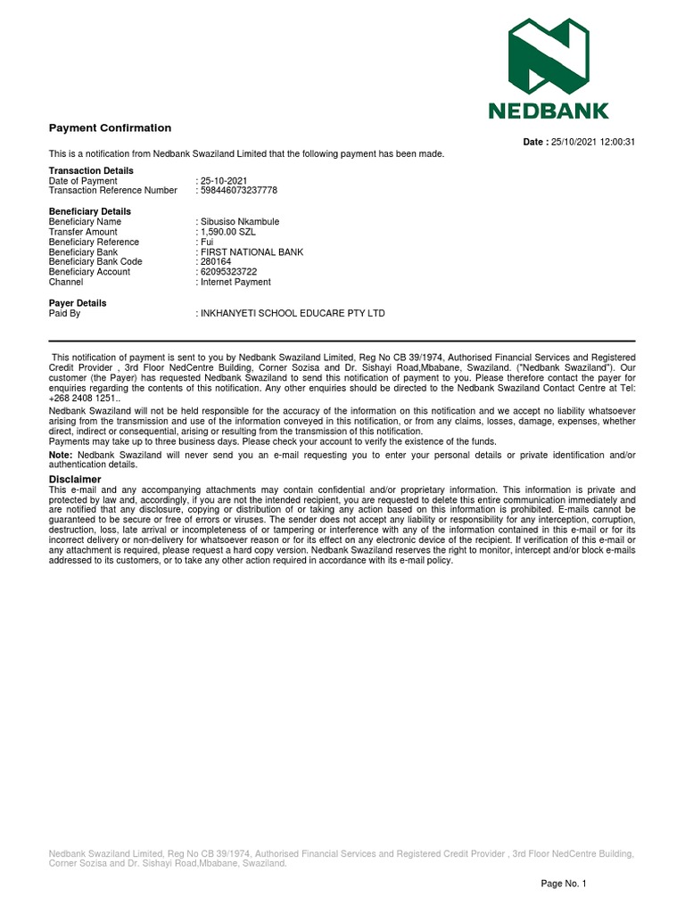 Payment Confirmation | PDF | Payments | Service Industries