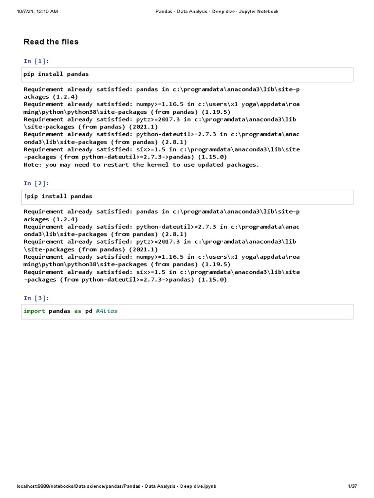 Pandas - Data Analysis - Deep Dive - Jupyter Notebook | PDF | Burrito ...