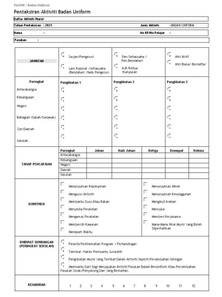Badan Uniform | PDF