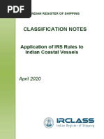 IRS Class Notations Explained | PDF | Ships | Oil Tanker