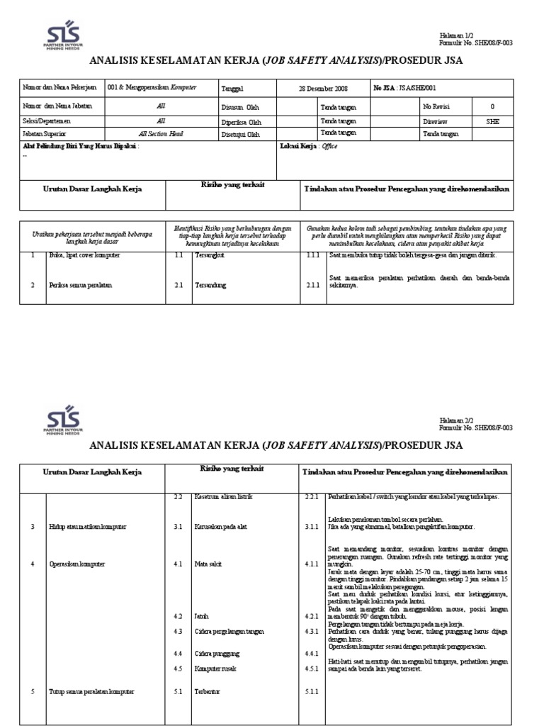JSA Mengoperasikan Komputer V | PDF