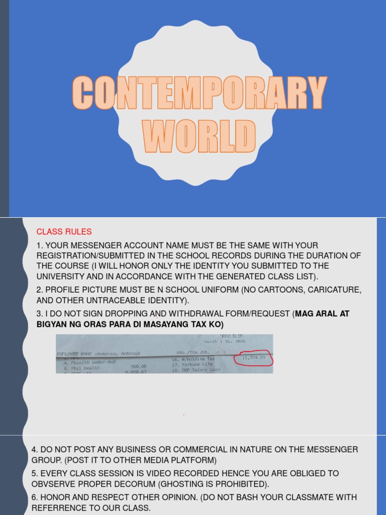 Lesson 1 and 2 Contemp 10 Sept 2021 | PDF | Globalization | Neoliberalism