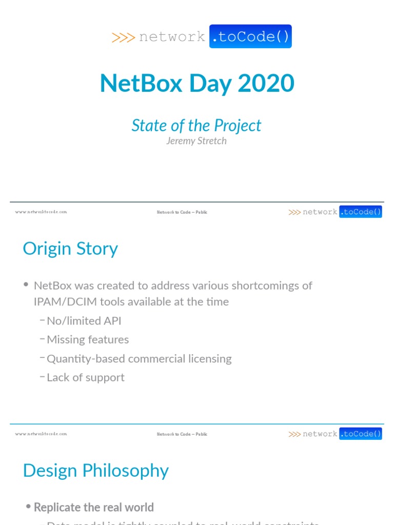 State of NetBox - Jeremy Stretch | PDF | Computer Engineering | Computer Science